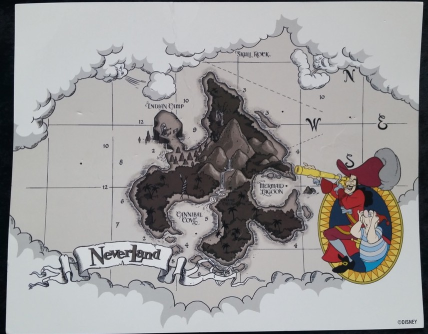 16579 - Neverland - Map - Neverland Mini Pin & Map Series - Disneyland ...