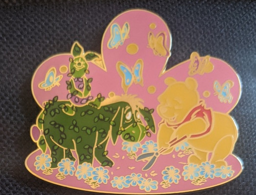 37481 - Eeyore and Winnie the Pooh with Flowers and Butterflies ...