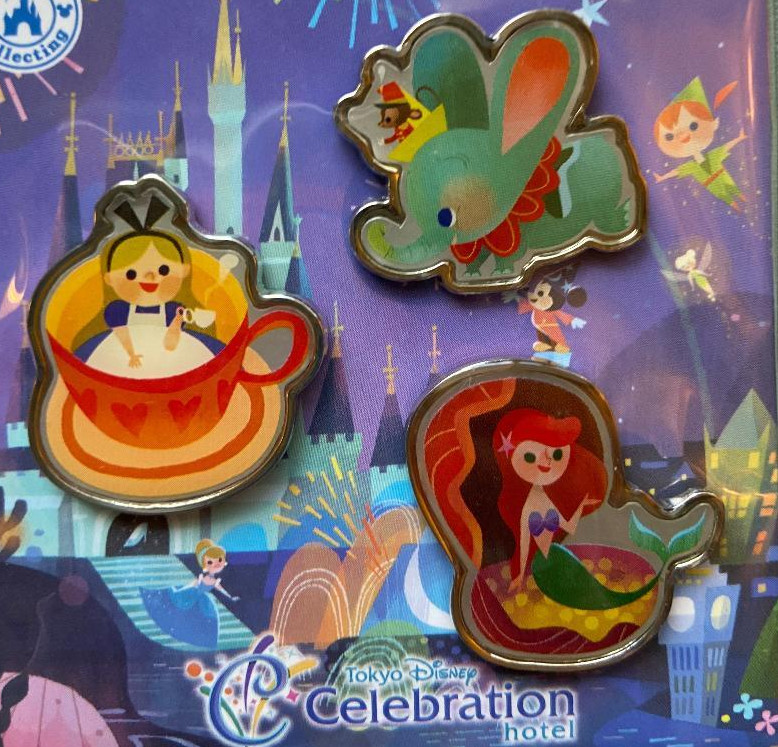 38587 - Wish Pin Set - Tokyo Disney Celebration Hotel Mural Collection ...