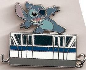 2337 - Stitch - Monorail Pin Collection - Walt Disney World Disney Pin
