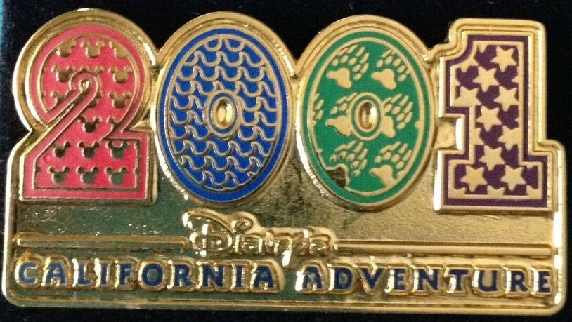 38012 - Disney's California Adventure 2001 Pin - 2001 Dated Year Pins ...