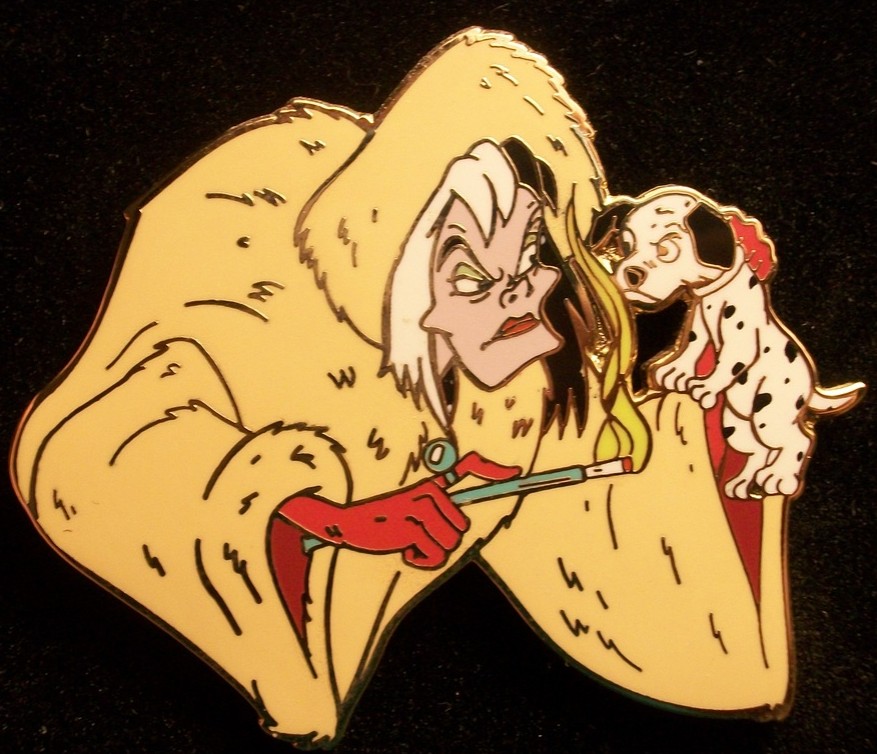22221 - Cruella Holding a Dalmatian Puppy - Disney's Most Infamous ...