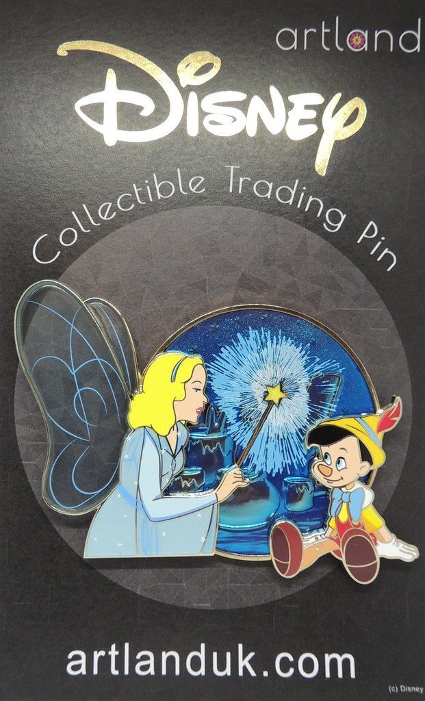38674 - Blue Fairy & Pinocchio Jumbo - Artland - Pinocchio - Artland / ACME Disney Pin