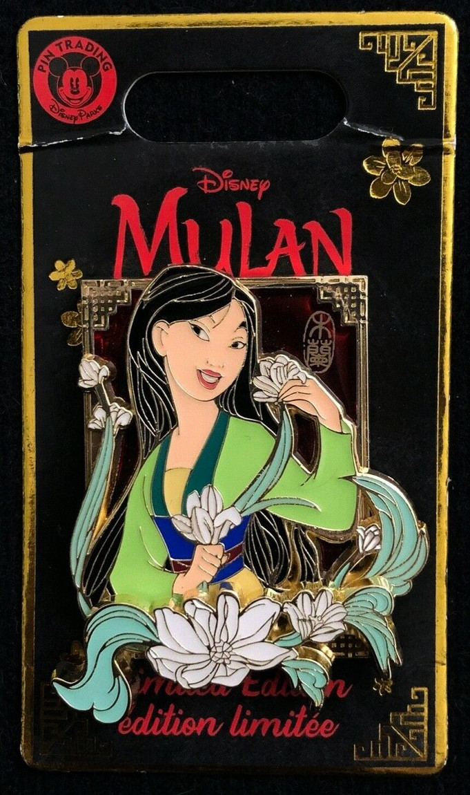 39455 - Mulan with Flowers - Mulan - Shanghai Disney Resort Disney Pin