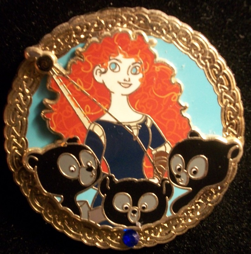 2414 - Merida with Cubs - Brave - Disney Store UK Disney Pin