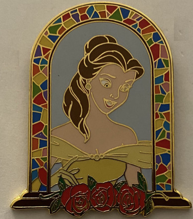 40308 - Belle in Stained Glass Window - Walt Disney 100th Year ...