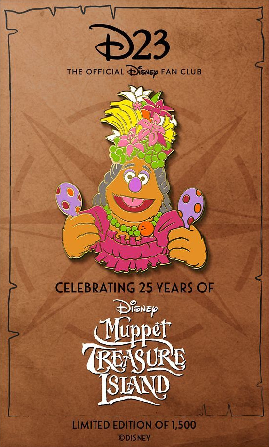 40349 - Fozzie - Muppet Treasure Island - Disney Fan Club Disney Pin