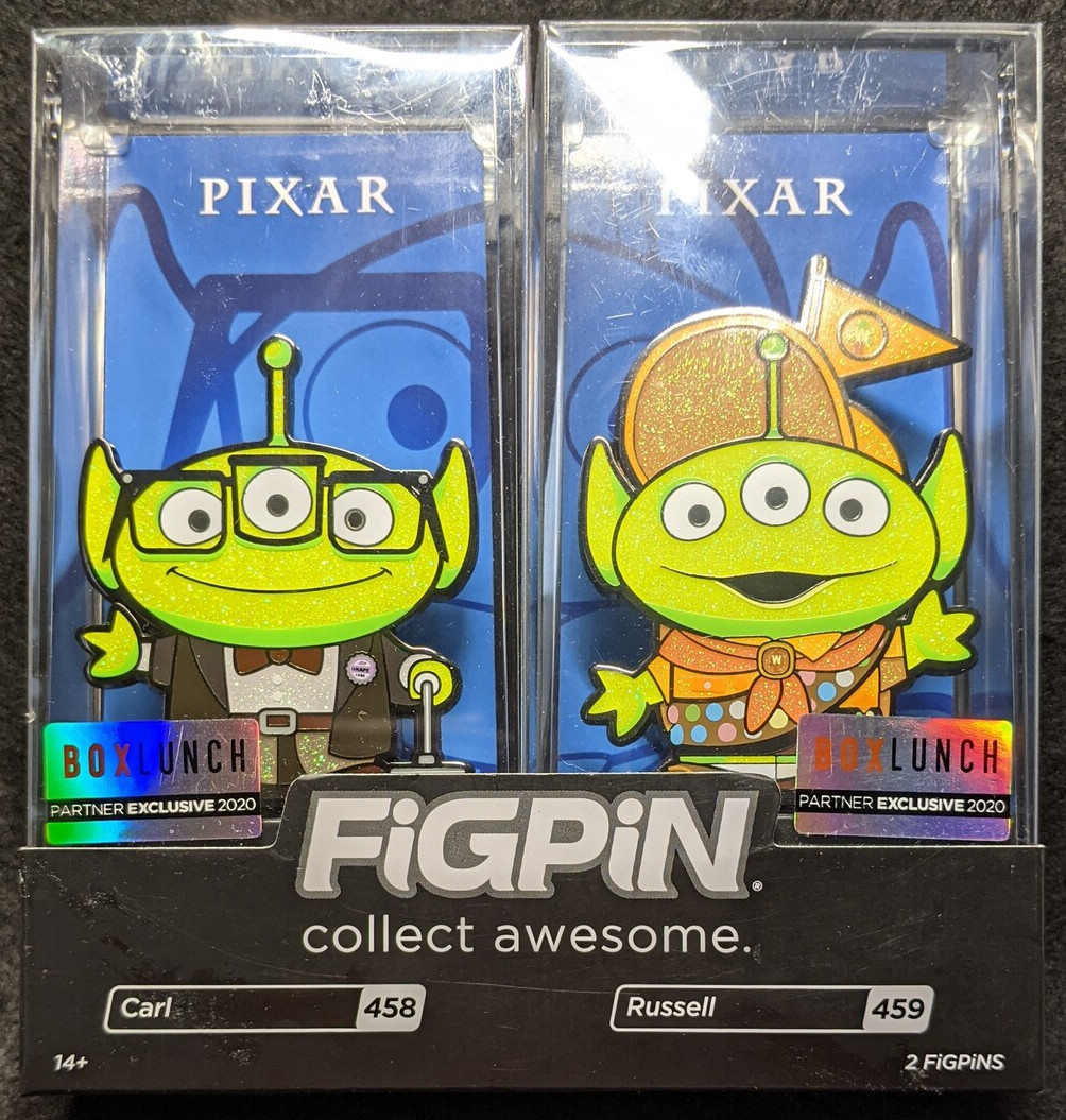 41638 - Alien as Carl #458 and Russell #459 Set - FiGPiN - Pixar's 25th ...