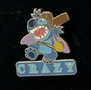 42180 - Crazy - Stitch - Expressions Series - Disney Store US Disney Pin