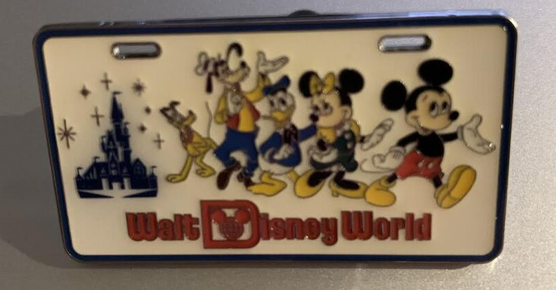 45097 - Mickey Mouse and Friends License Plate Pin - Walt Disney World ...