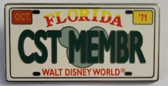 47728 - Florida CST MEMBR License Plate - Cast Member License Plate ...