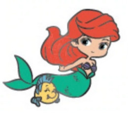 48075 - Ariel & Flounder - Kraken Trade - Chibi Princess Friends ...