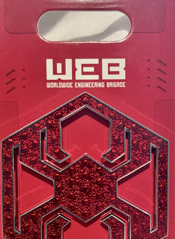 52309 - Red Sparkle WEB Logo - W.E.B. Worldwide Engineering Brigade ...