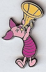 Piglet Playing the Horn - Winnie the Pooh Band Series | Pin & Pop