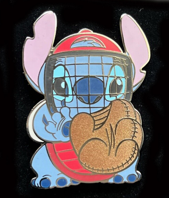 54100 - Catcher - Stitch Baseball - Disney Auctions Disney Pin