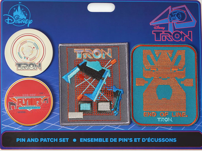 55119 - Tron Pin & Patch Set - D23 Expo 2022 - Disney Fan Club Disney Pin