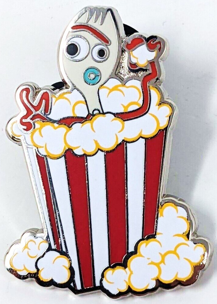 Forky Inside a Popcorn Bucket - Toy Story 4 Mystery Pin Set | Pin & Pop