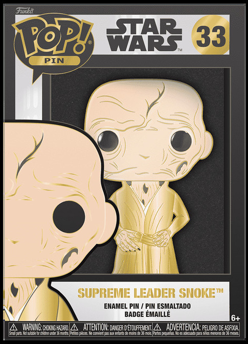 69004 33 Supreme Leader Snoke Funko POP Star Wars Loungefly Disney Pin