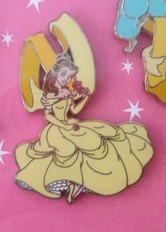 3225 - Belle ONLY - Princess Letters - Walt Disney World Disney Pin