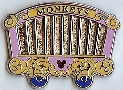 20153 - Monkeys Car (Completer Pin) - 2011 Hidden Mickey - Casey Jr ...
