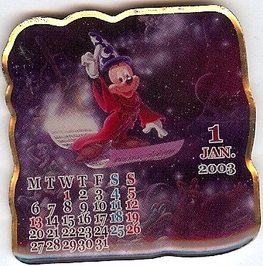 3403 - Sorcerer Mickey - January - Mickey & Pals - Disney Characters ...