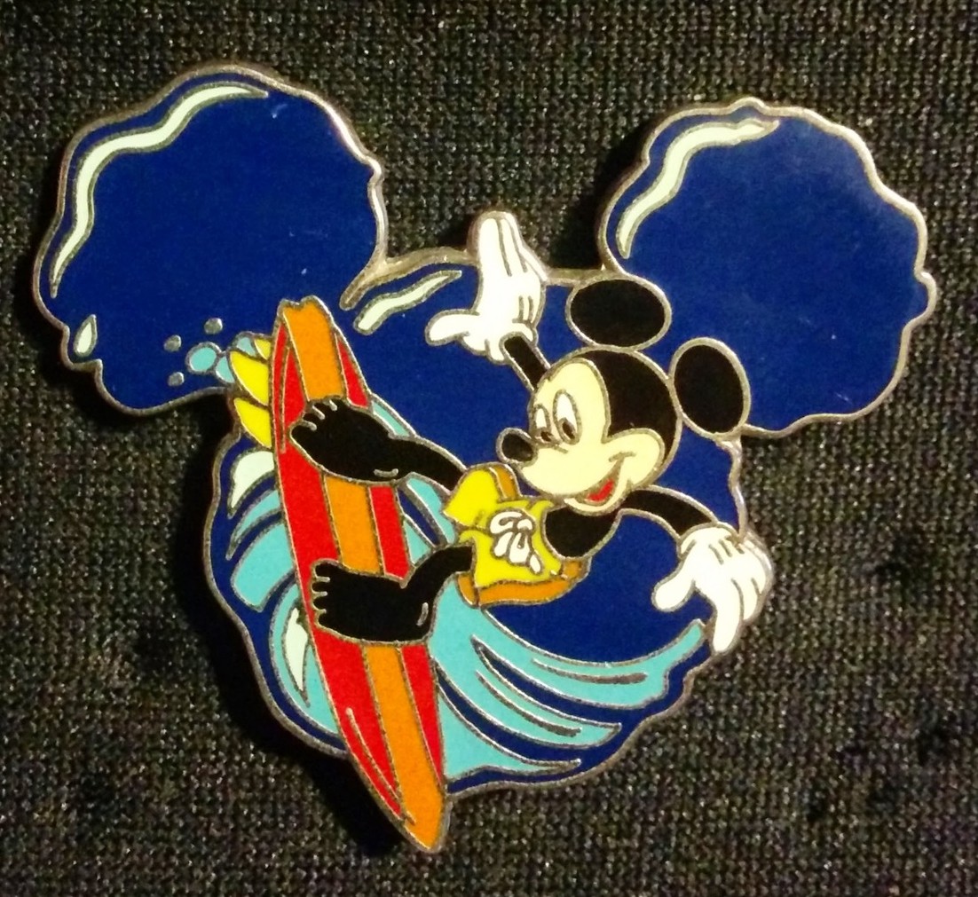 11727 - Surfing Mickey Icon - Pin Celebration Countdown - Walt Disney ...