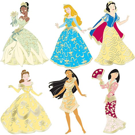 3557 - Golden Brocade Disney Princess Set - Golden Brocade Disney ...