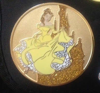 3697 - Princess Belle - Gold Coin Heroines - Disney Store US Disney Pin