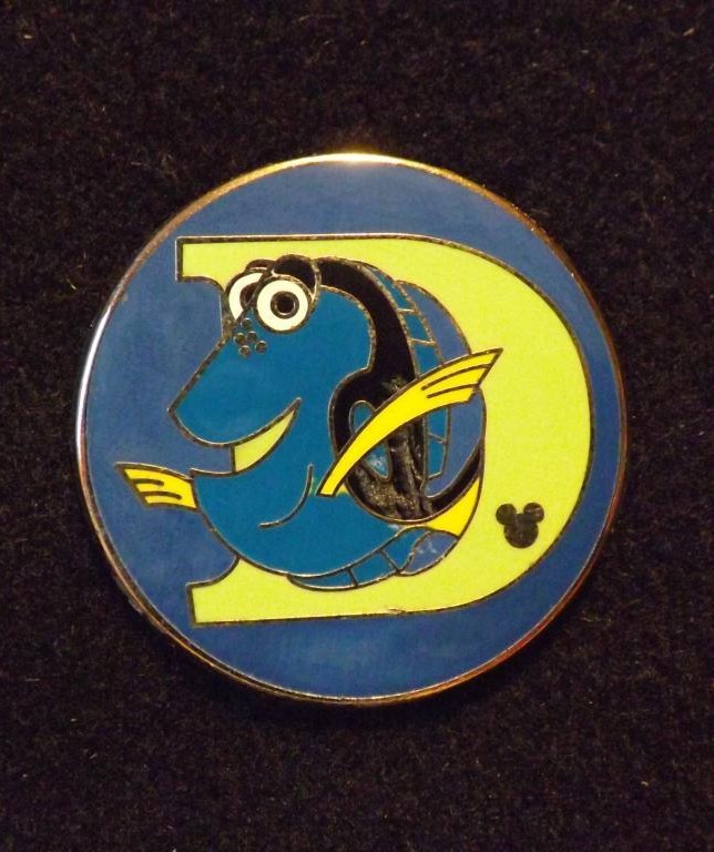 20474 - D for Dory - 2009 Hidden Mickey - Alphabet - Walt Disney World ...